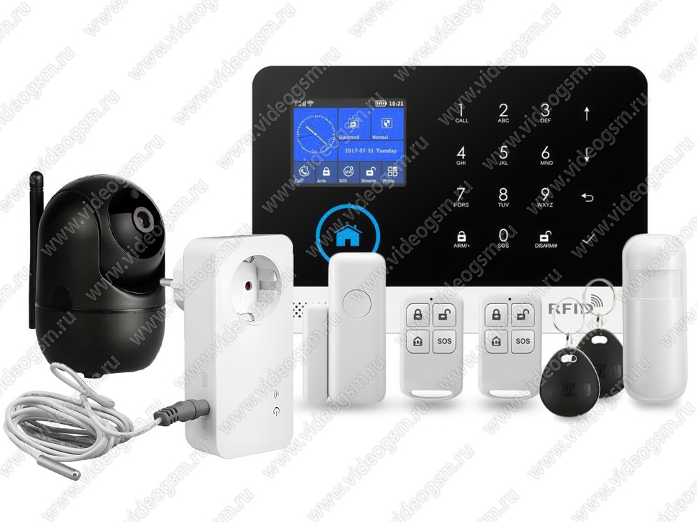 Комплект GSM сигнализация SmartСтраж Око и камера HDcom 288Bl-ASW5 и ...